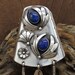 Vintage Navajo Lapis Sterling Silver Collar Brooch by Alice Platero - Etsy