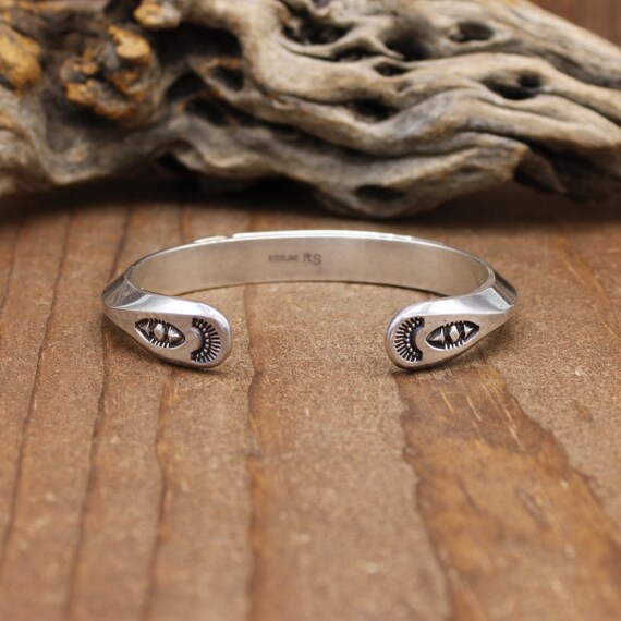 Sterling Silver Triangle Wire Bracelet with Silver Fe… - Gem