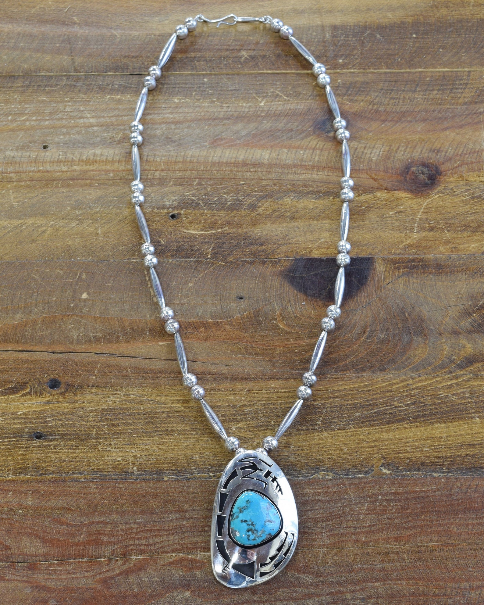 Vintage Navajo Turquoise Sterling Silver Necklace - Etsy Vintage Navajo Turquoise Sterling Silver Necklace - Etsy