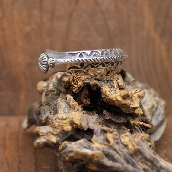 Sterling Silver Triangle Wire Cuff Bracelet by Navajo… - Gem