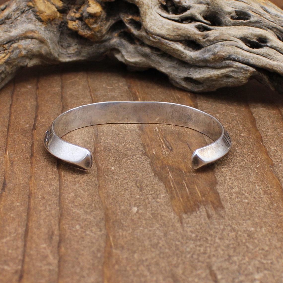 Sterling Silver Triangle Wire Cuff Bracelet - Etsy