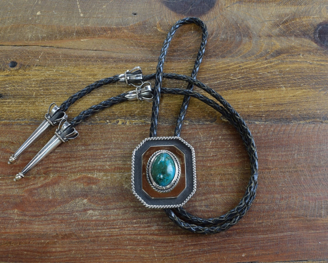 Vintage Southwestern Gem Silica Bolo Tie+ - Etsy