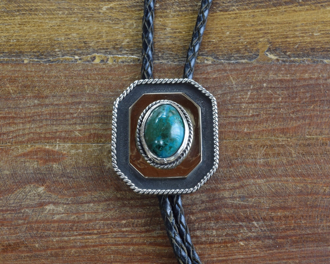 Vintage Southwestern Gem Silica Bolo Tie+ - Etsy