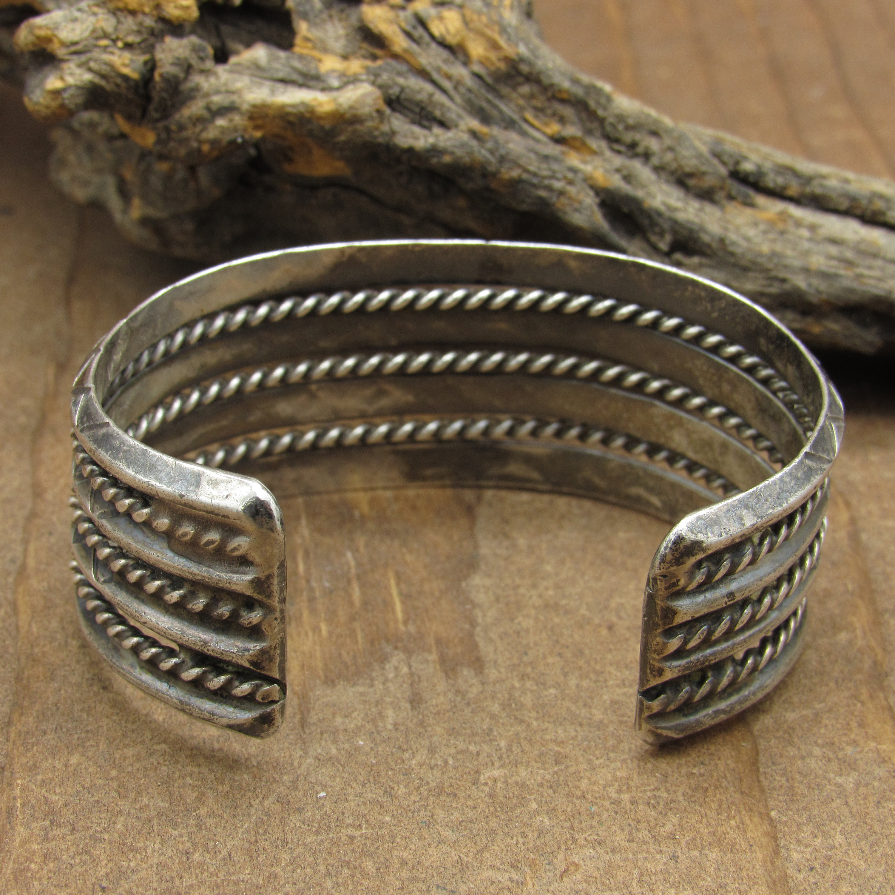 Southwest Sterling Silver Triangle Wire and Twisted Rope - Etsy