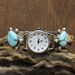 Vintage Navajo Carl Begay Sterling Silver Coral and Turquoise Watch ...