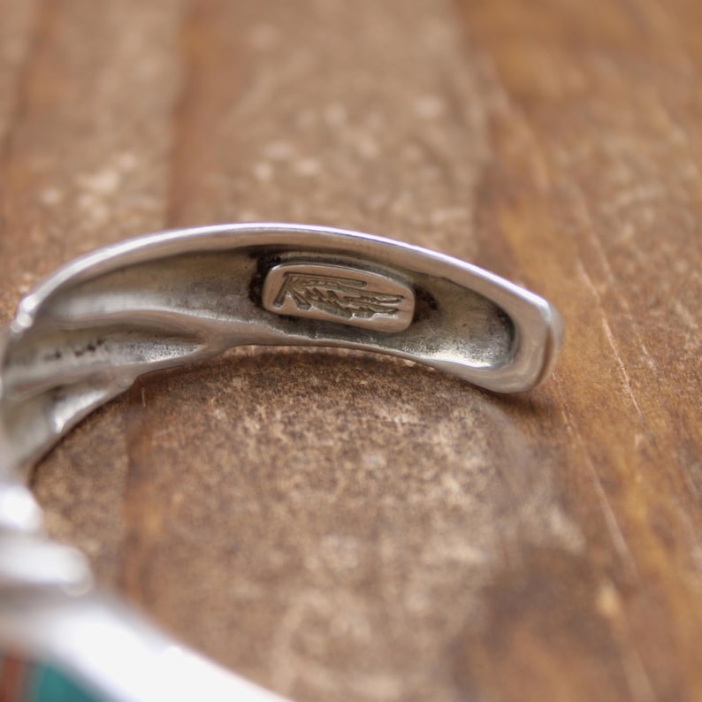 Knifewing Segura & Ray Tracy Sterling Silver Multi Stone Inlay Cuff ...