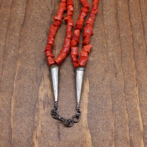 Two-strand Red Branch Coral Chunky Bead Necklace - Etsy