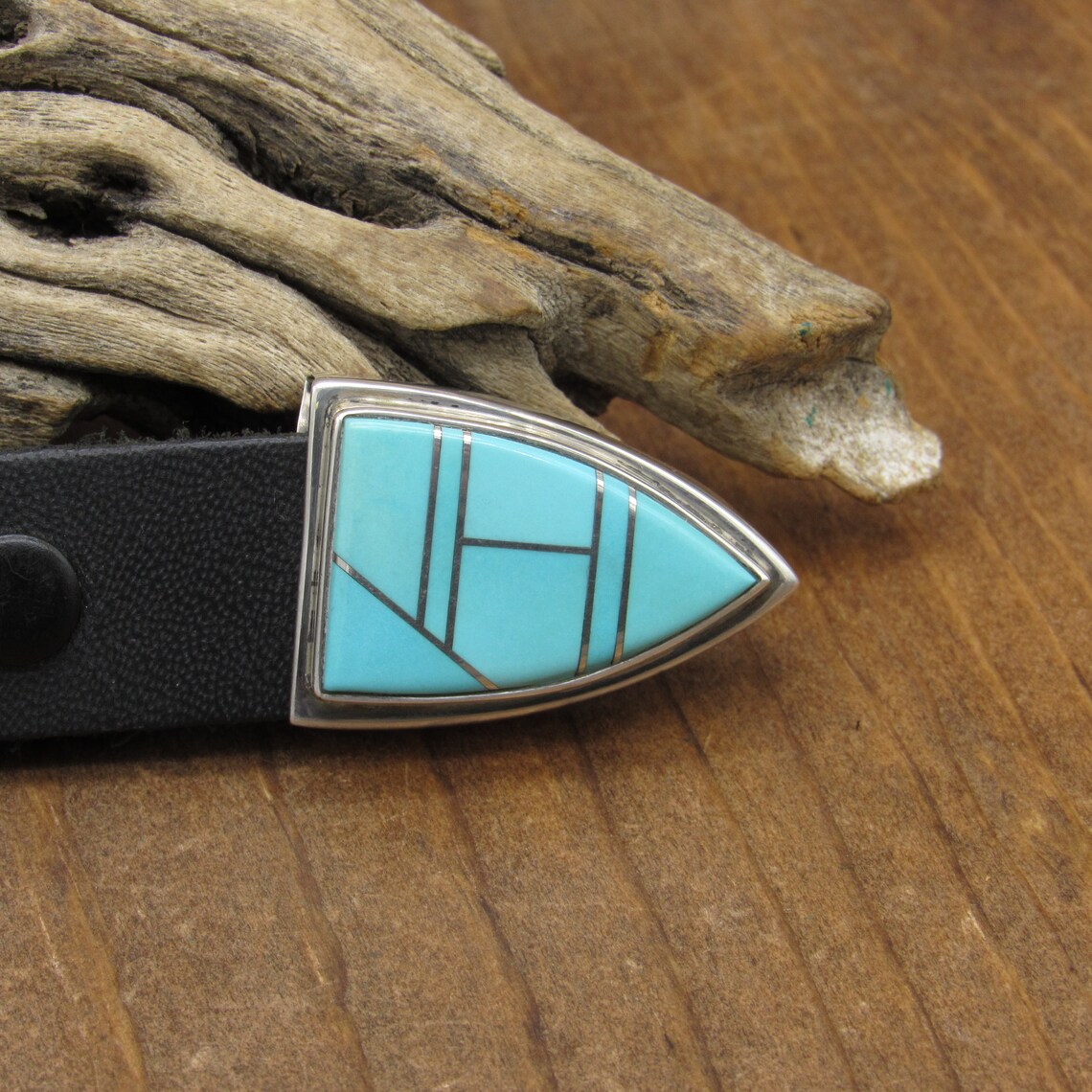 Navajo Vintage Sterling Silver Inlay Turquoise Ranger Set* - Etsy
