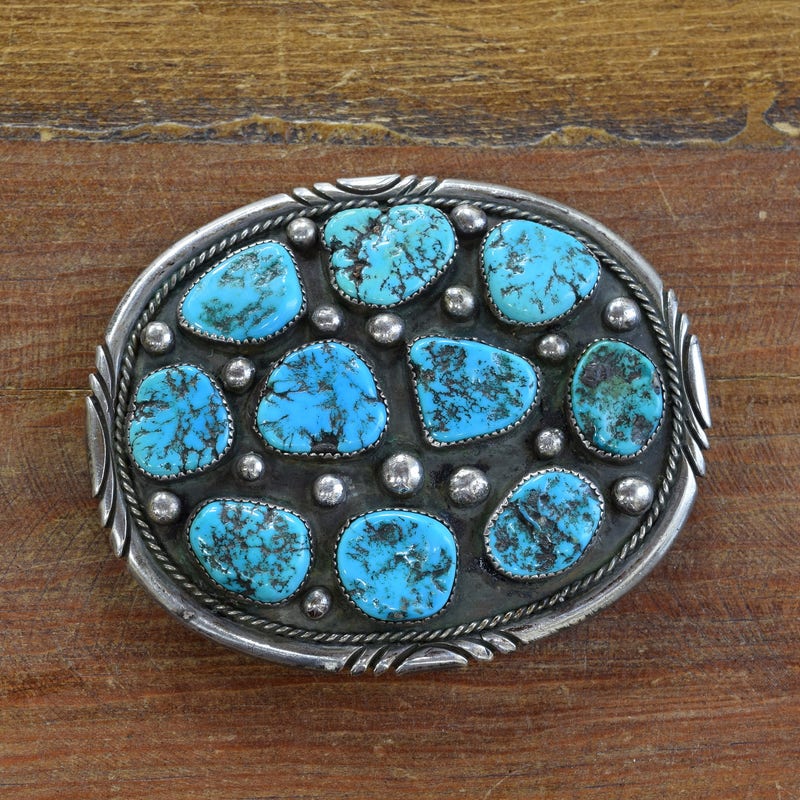 Turquoise Belt Buckle - Etsy
