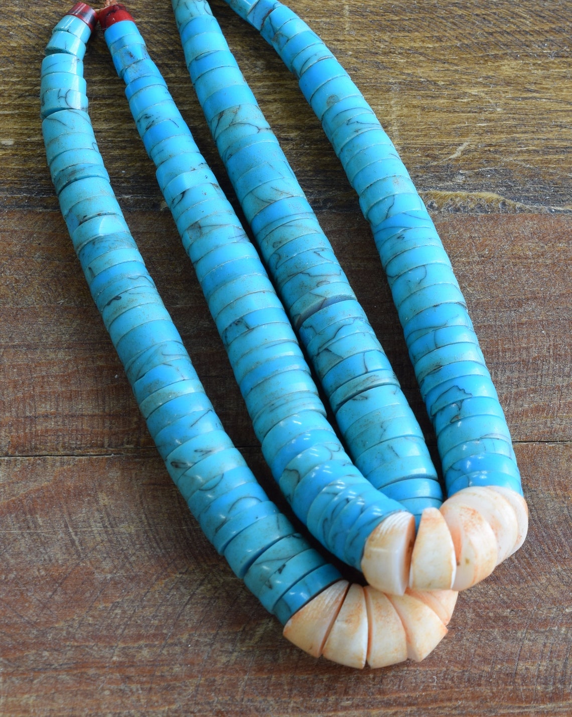 Block Turquoise and Shell Jacla | Etsy