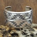 Vintage Wide Sterling Silver Overlay Cuff Bracelet by Ronnie Hurley ...