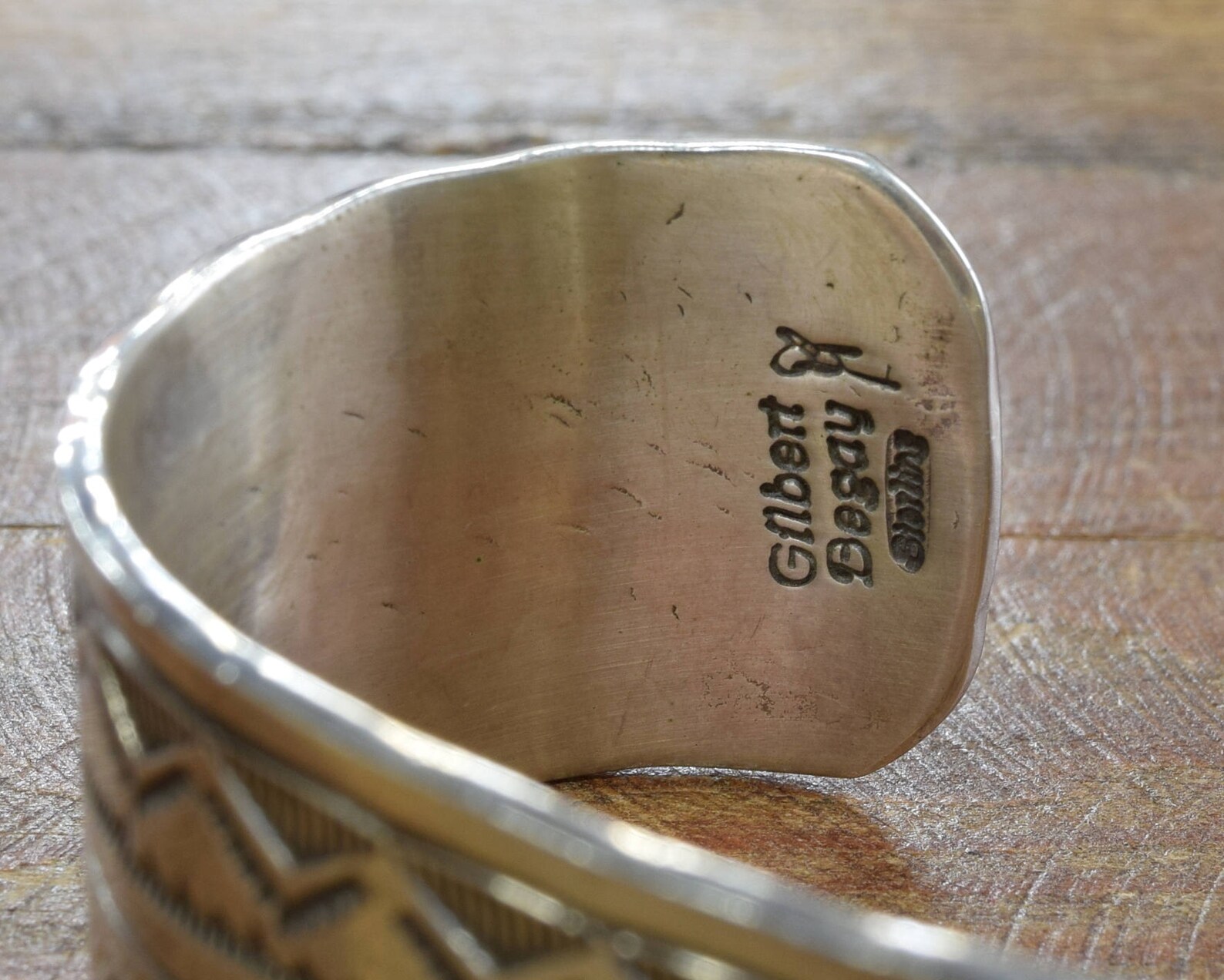 Vintage Gilbert Begay Navajo Sterling Silver Cuff Bracelet | Etsy