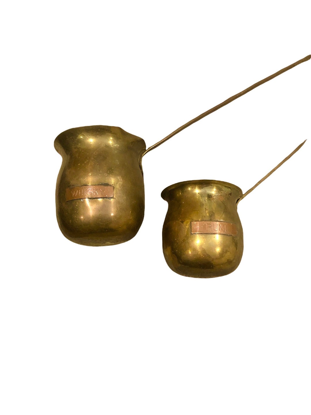 Vintage Brass Dippers Ladle Whisky and Rum Copper Warmer Brass Handled ...