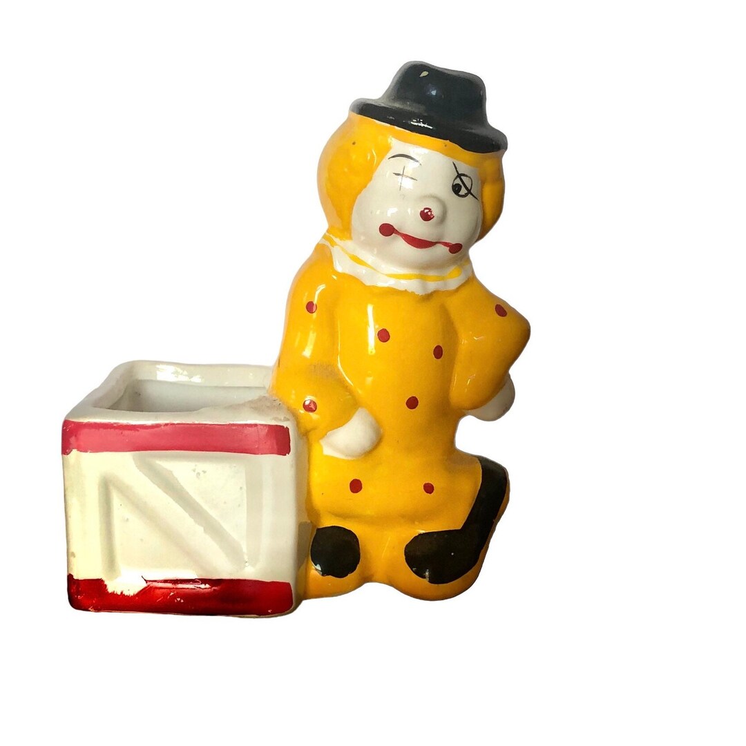 Vintage Clown Planter Made in Japan. C. 1960s - Etsy