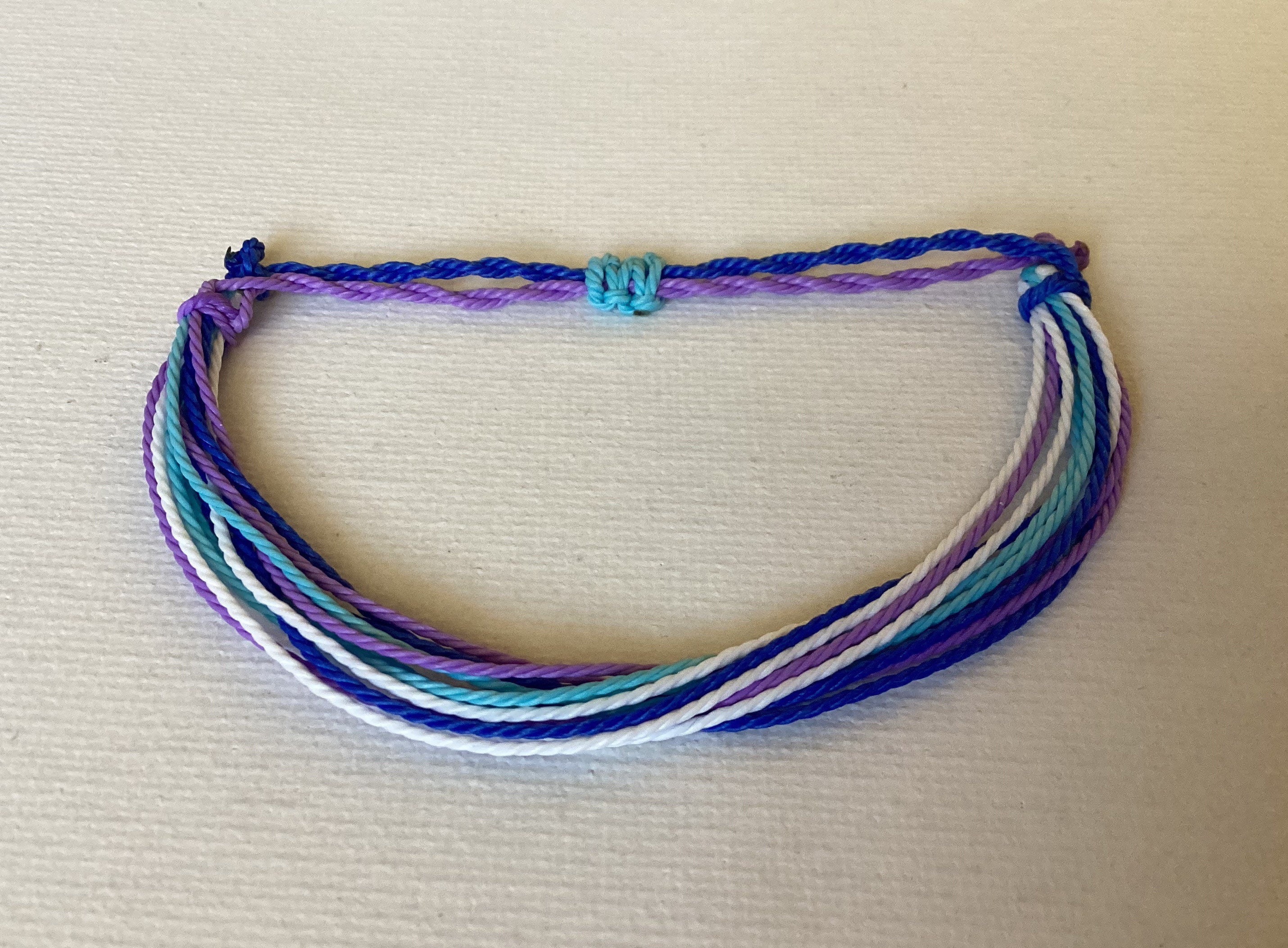 Custom Stackable Adjustable Waxed String Bracelet | Wax Cord Jewelry ...