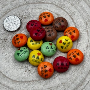 Personalised Printed Smarties Sweets , Wedding Engagement Couples Party ...