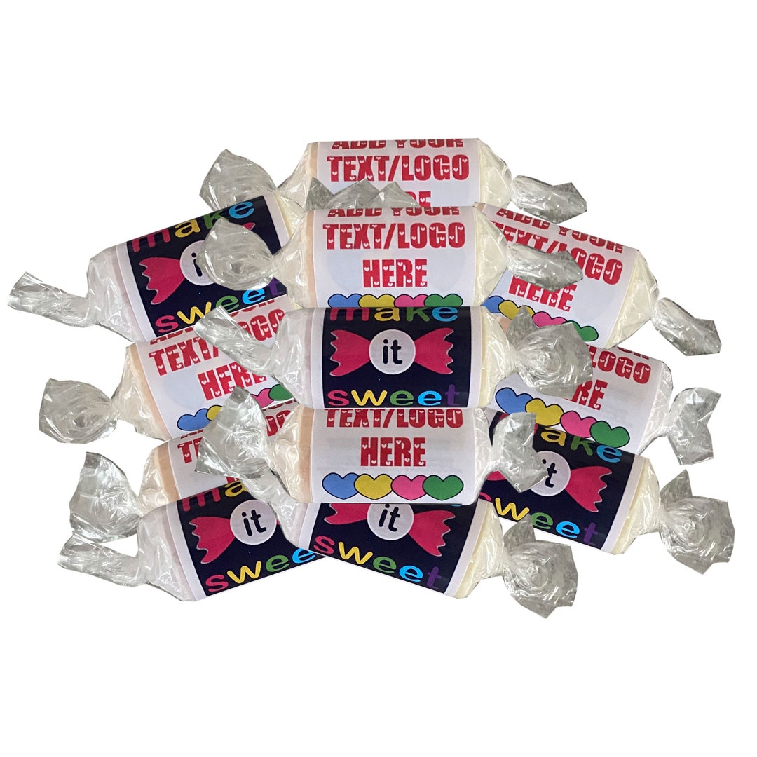 Promotional Love Heart Sweets Branded Logo Giveaway Events Custom Thank ...