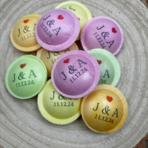 Personalised Printed Flying Saucers UFO Sweets, Wedding, Engagement ...