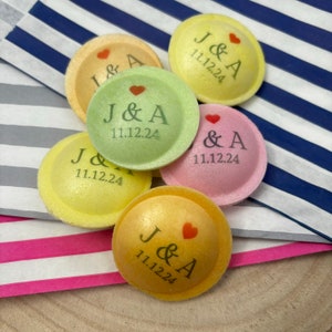 Personalised Printed Flying Saucers UFO Sweets, Wedding, Engagement ...