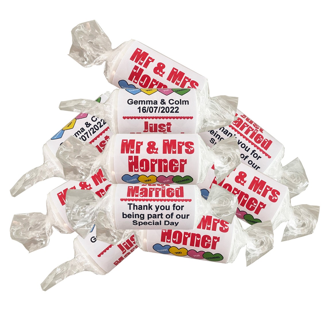 Personalised Love Heart Sweets Wedding Favours Retro Sweets - Etsy UK