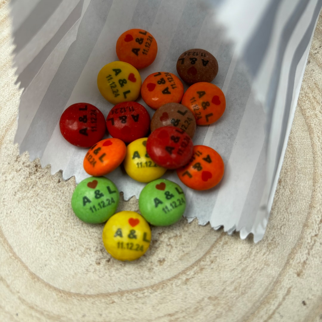 Personalised Printed Smarties Sweets , Wedding Engagement Couples Party ...
