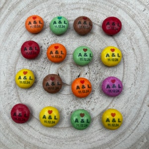 Personalised Printed Smarties Sweets , Wedding Engagement Couples Party ...