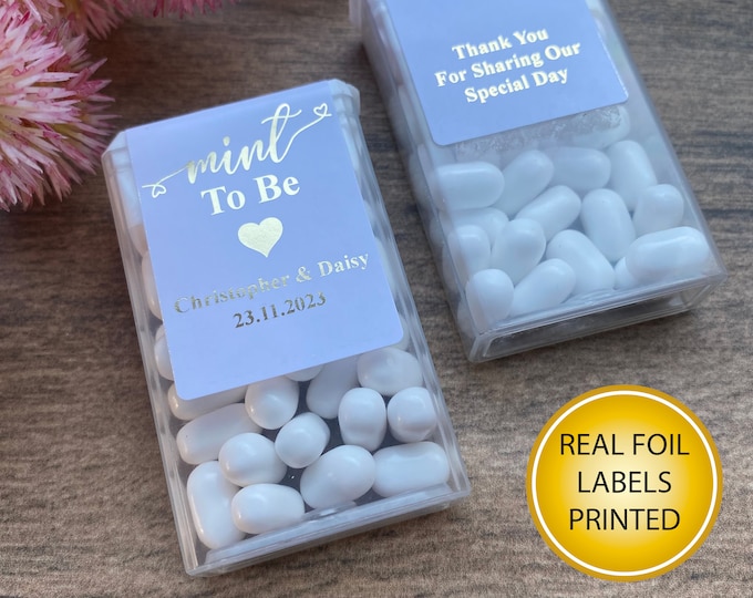 Mint to Be Wedding Favor Stickers, Opaque Mint Labels, Sets of 12 ...