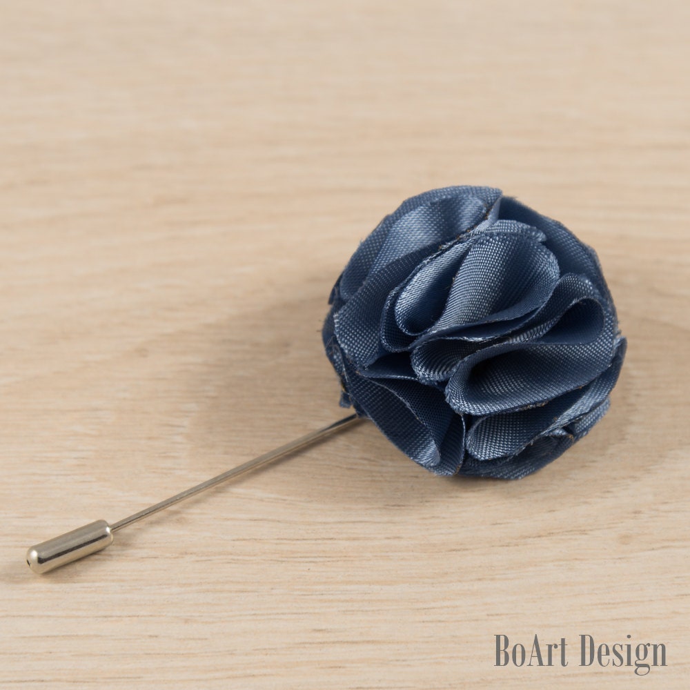 Dark Grey Carnation Lapel Pin/lapel Stick Pin/lapel Pin/flower Pin ...