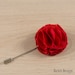 Red Carnation Lapel Pin/lapel Stick Pin/lapel Pin/flower Pin/lapel ...