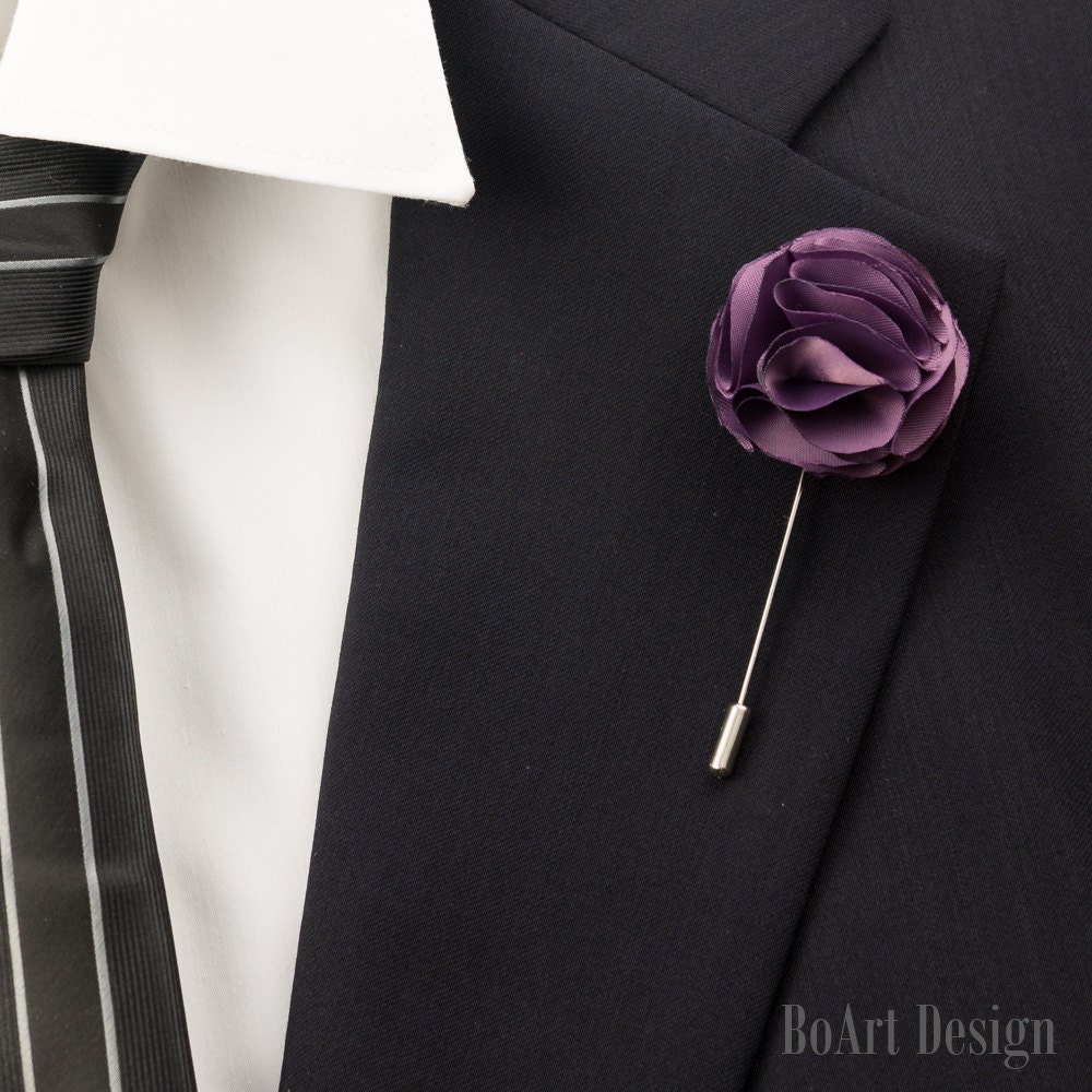Purple Carnation Lapel Pin/lapel Stick Pin/lapel Pin/flower - Etsy