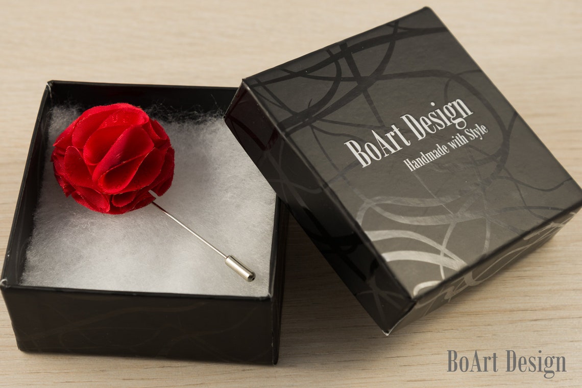 Red Carnation Lapel Pin/lapel Stick Pin/lapel Pin/flower Pin/lapel ...