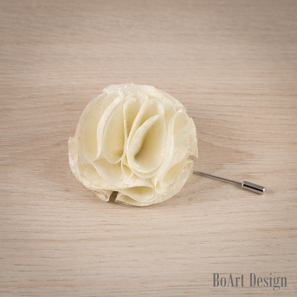 Lapel Stick Pin/creme Carnation Lapel Pin/lapel Pin/flower - Etsy