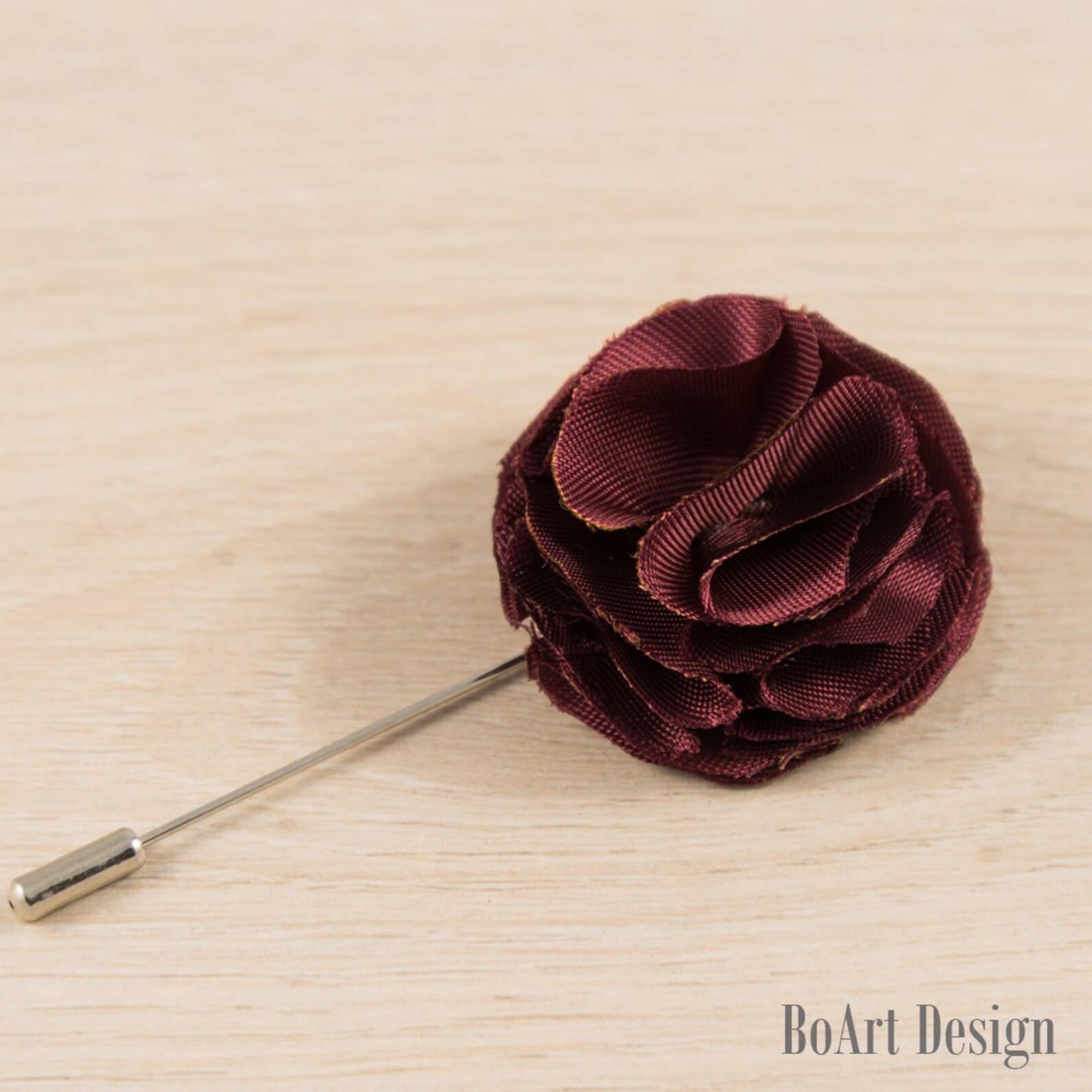 Bordeaux Carnation Lapel Pin/lapel Stick Pin/lapel Pin/flower Pin/lapel ...