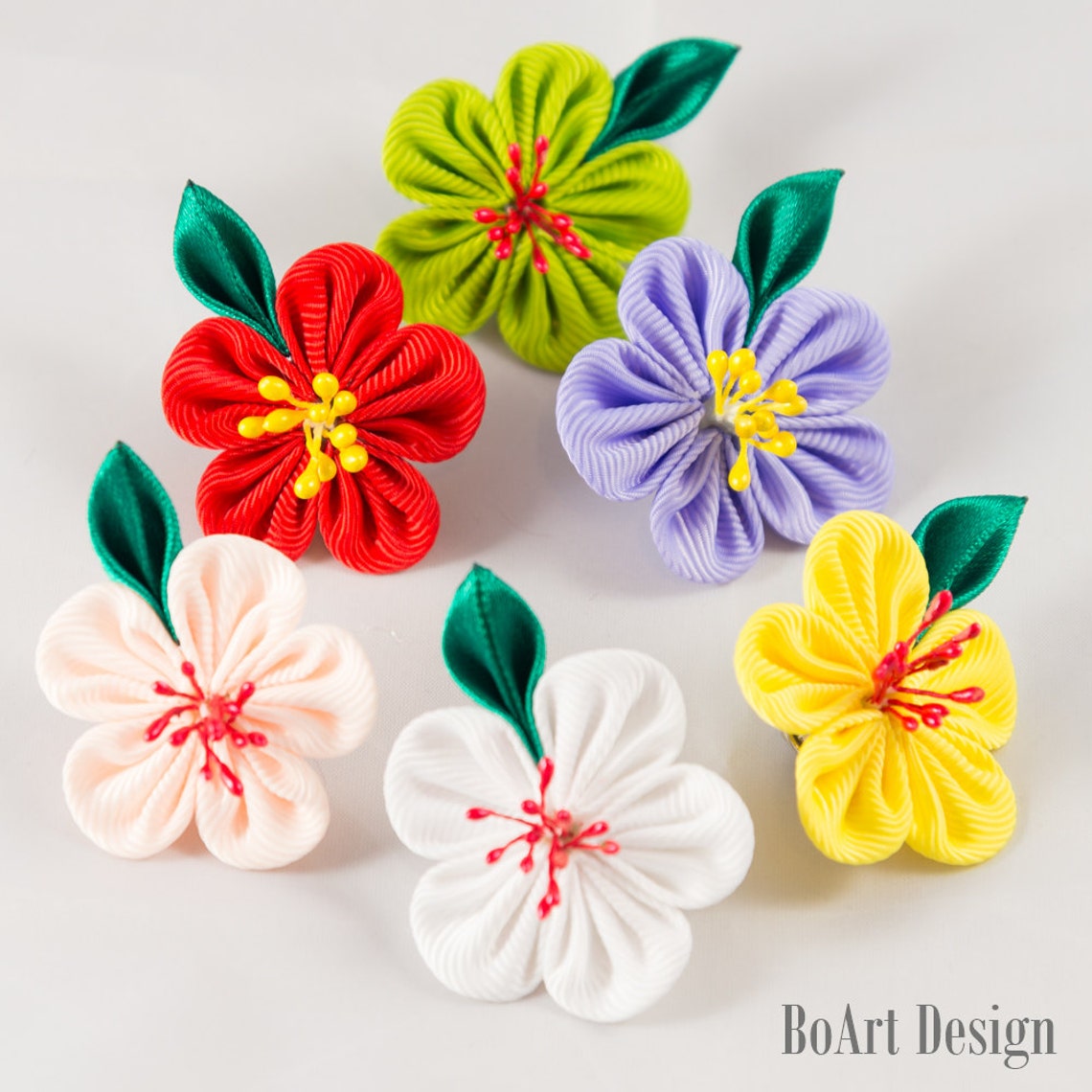 Cherry Blossom Lapel Pin/spring Flower/pink Lapel Pin/kanzashi Flower ...