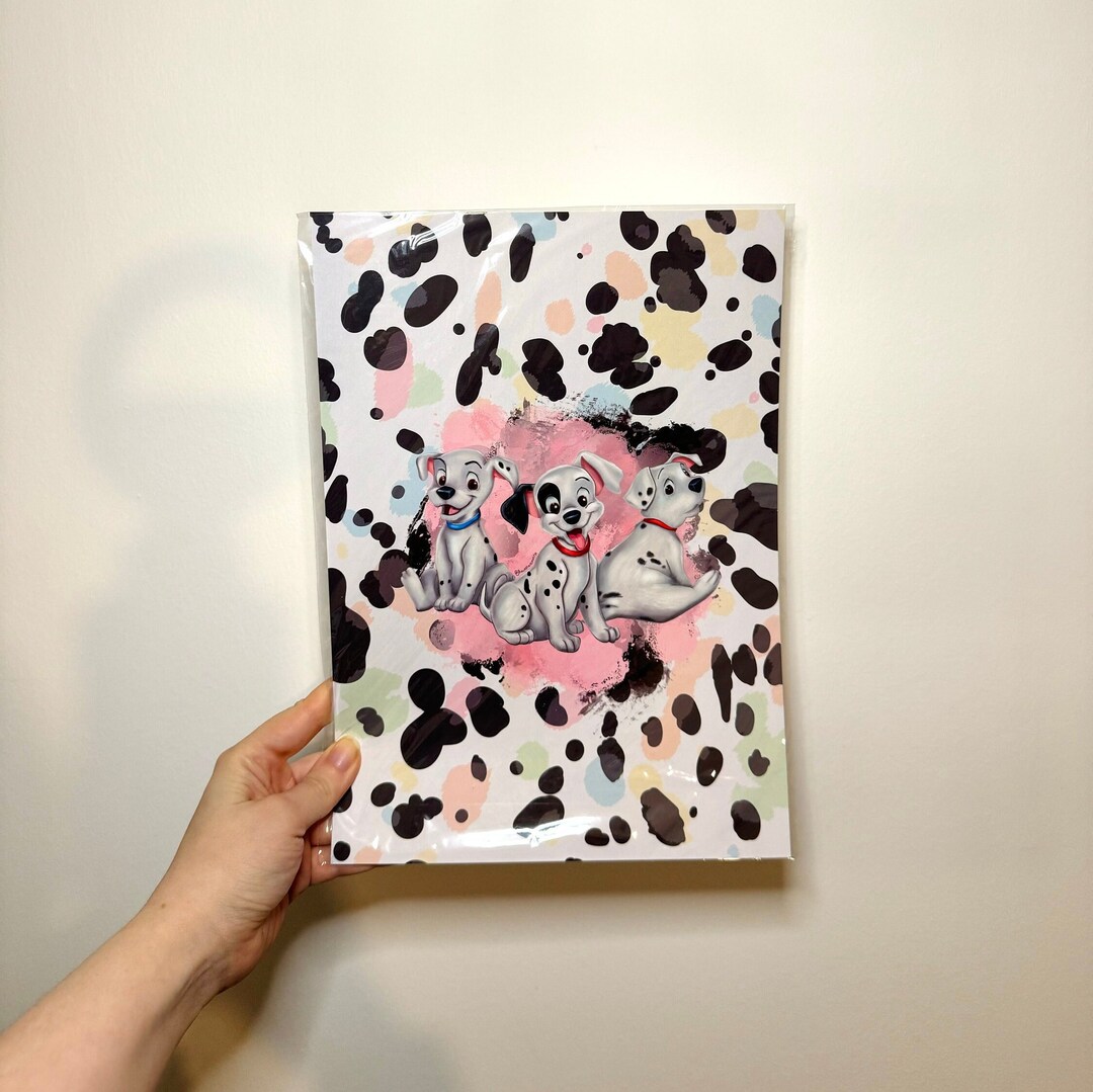 101 Dalmatians Spotty A4/A5 Print Digital Drawing Wall Art Home Decor ...
