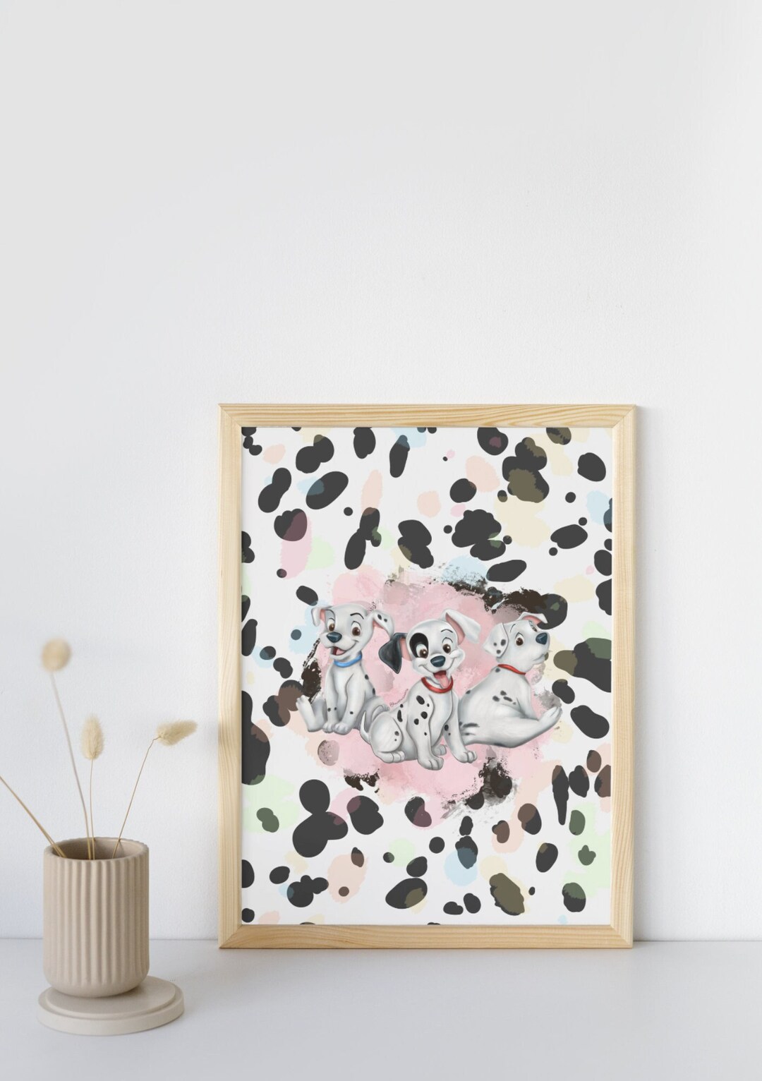 101 Dalmatians Spotty Digital Drawing Printable Art Digital Print Wall ...