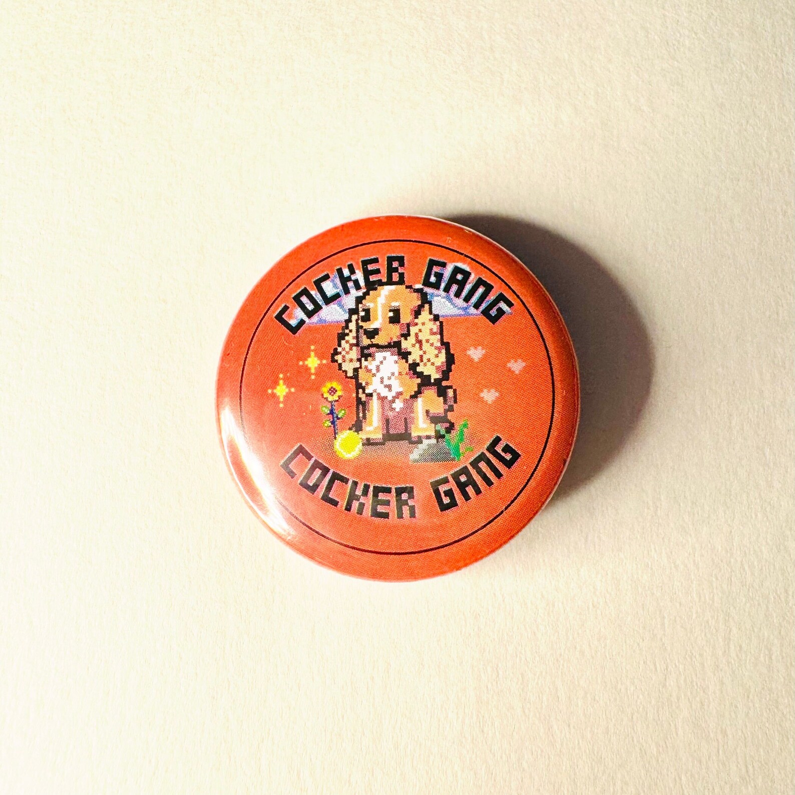 Dog Gang Pixel Art Button Badge | Shiba Inu | Cocker Spaniel | Sausage ...