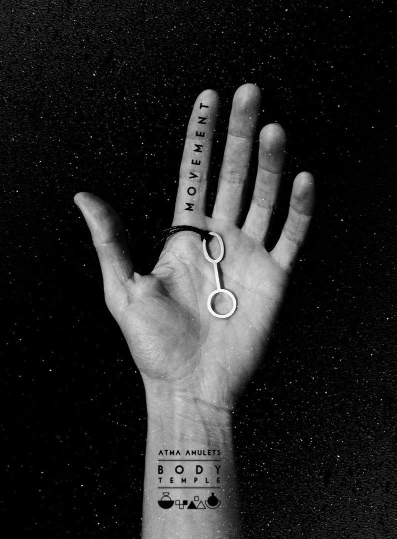 ATMA BODY TEMPLE Movement Silver Amulet That Can Be Worn as Necklace or ...
