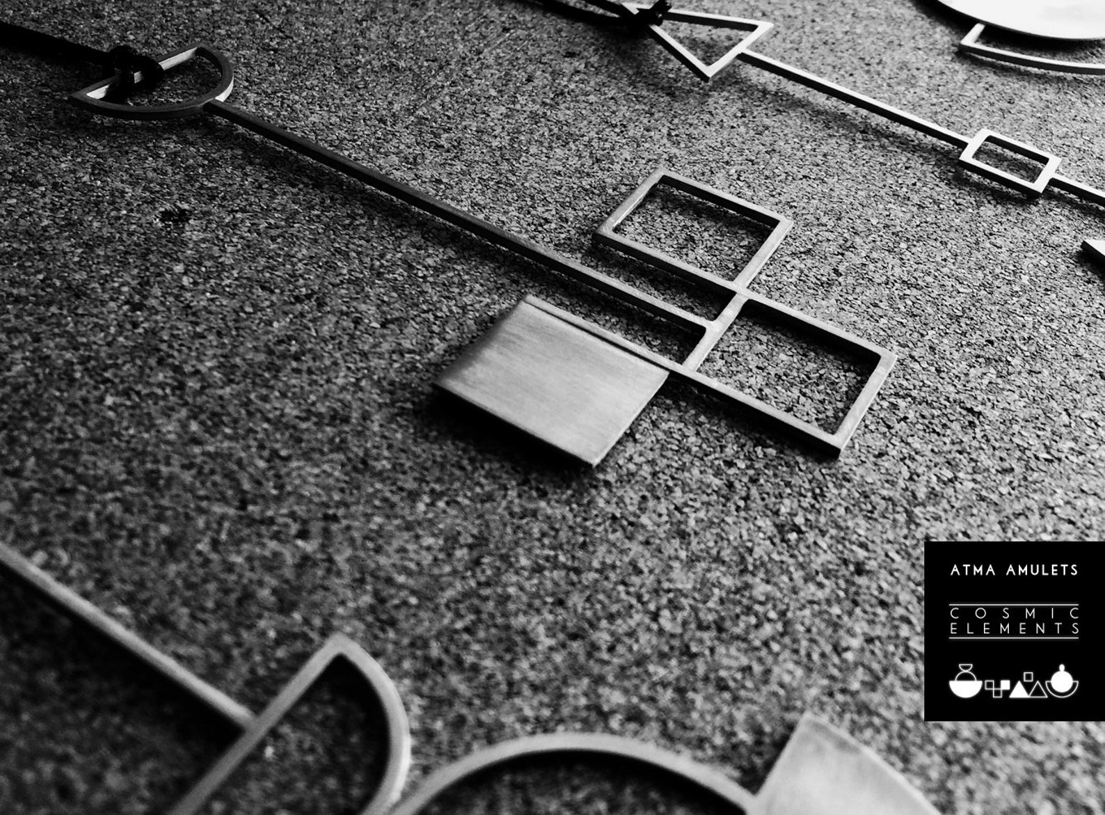 ATMA Silver Amulet Water Air Ether Earth Pendant / Necklace - Etsy