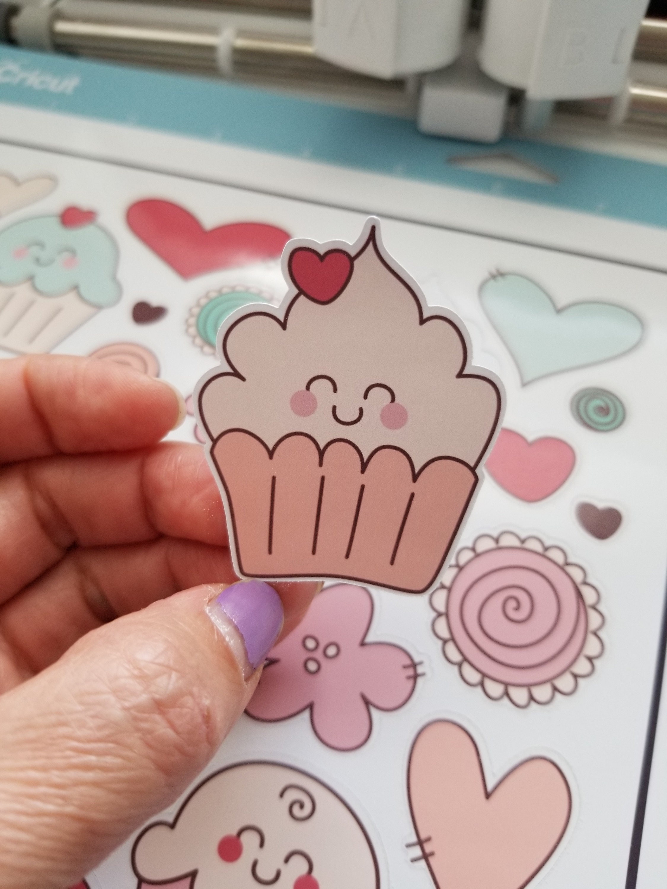 Printable Stickers Cuppy Cake 3 Printable Paper Craft - Etsy Sweden