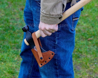 Cold Steel Tomahawk Leather Sheath for Trail, Frontier, Pipe, Rifleman ...