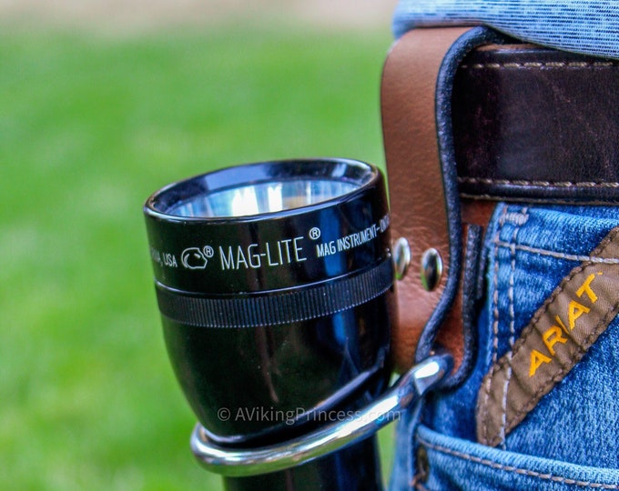 Leather Maglite Holster - in Black or Brown - Etsy