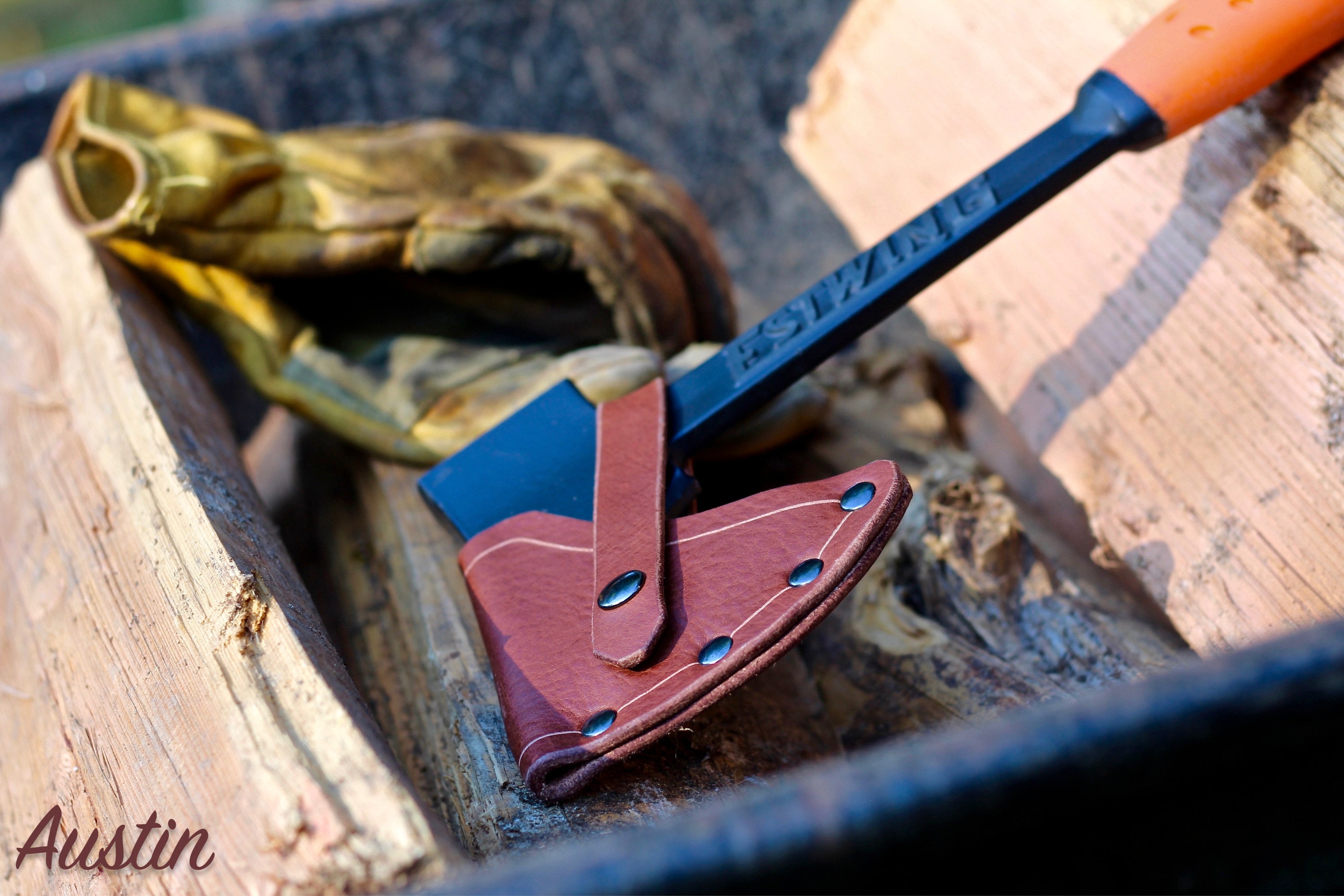 Leather Axe Sheath for Estwing Camping and Sportsman's Axe Series (for ...