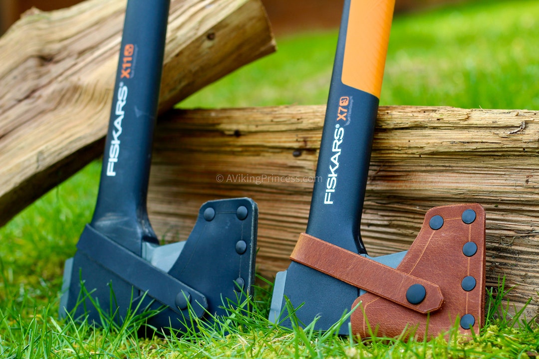 Leather Sheath for Fiskars X-series and Norden Axes (X5, X7, X10 X11 ...