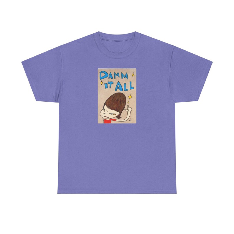 Yoshitomo Nara Damn It All Painting Unisex Heavy Cotton Tee - Etsy