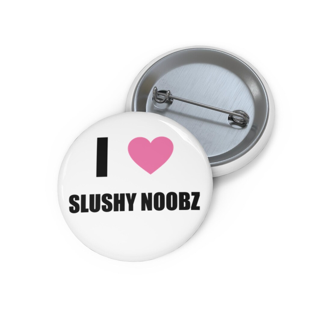 I Heart Slushy Noobz Pin Button, Customizable, Durable and Lightweight ...