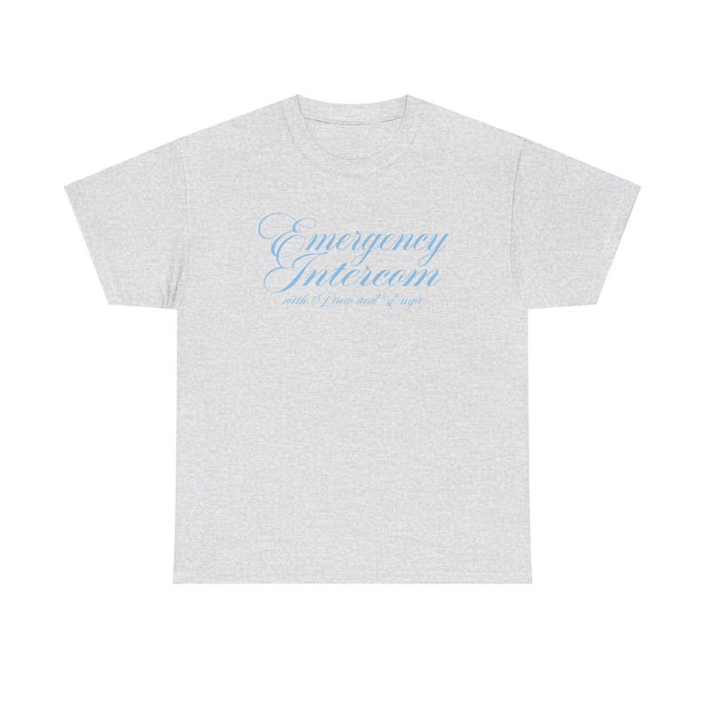 Emergency Intercom With Drew and Enya Shirt ( Blue Text ) - Etsy