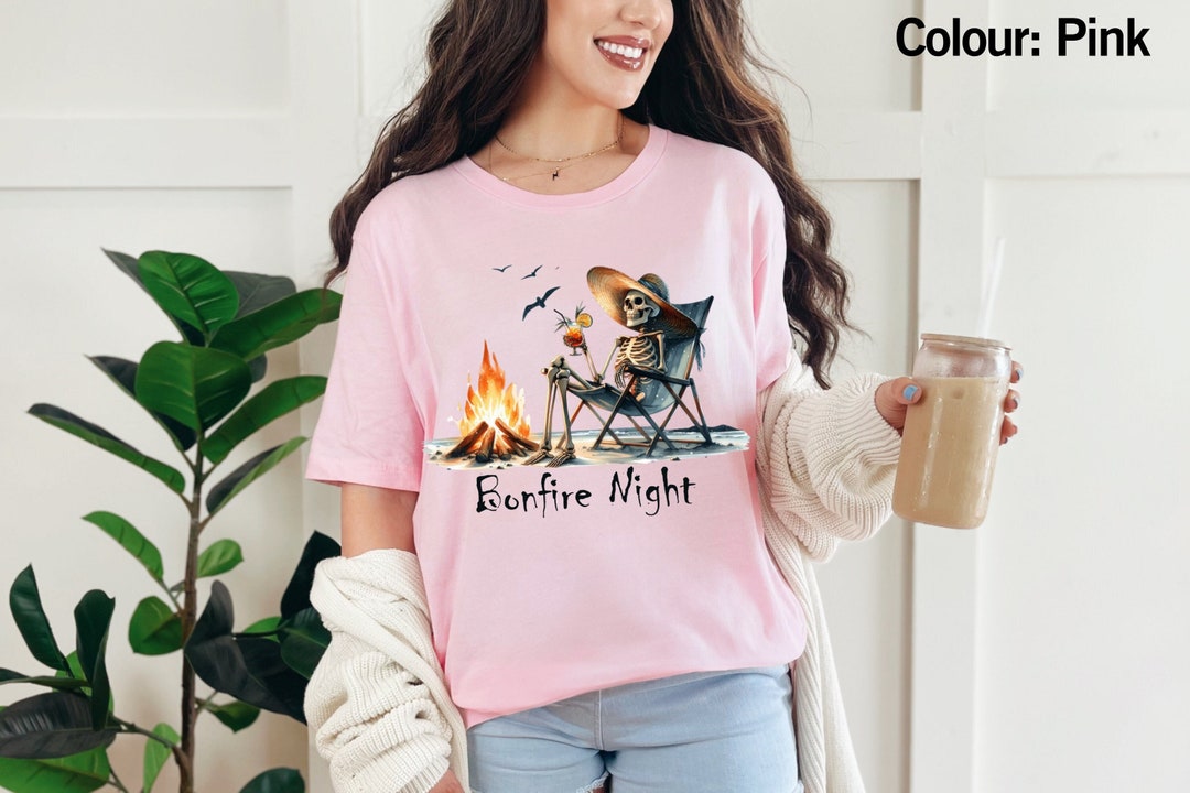 Summer Campfire Skeleton Humor Tee Bonfire Gothic Unisex T-shirt - Etsy