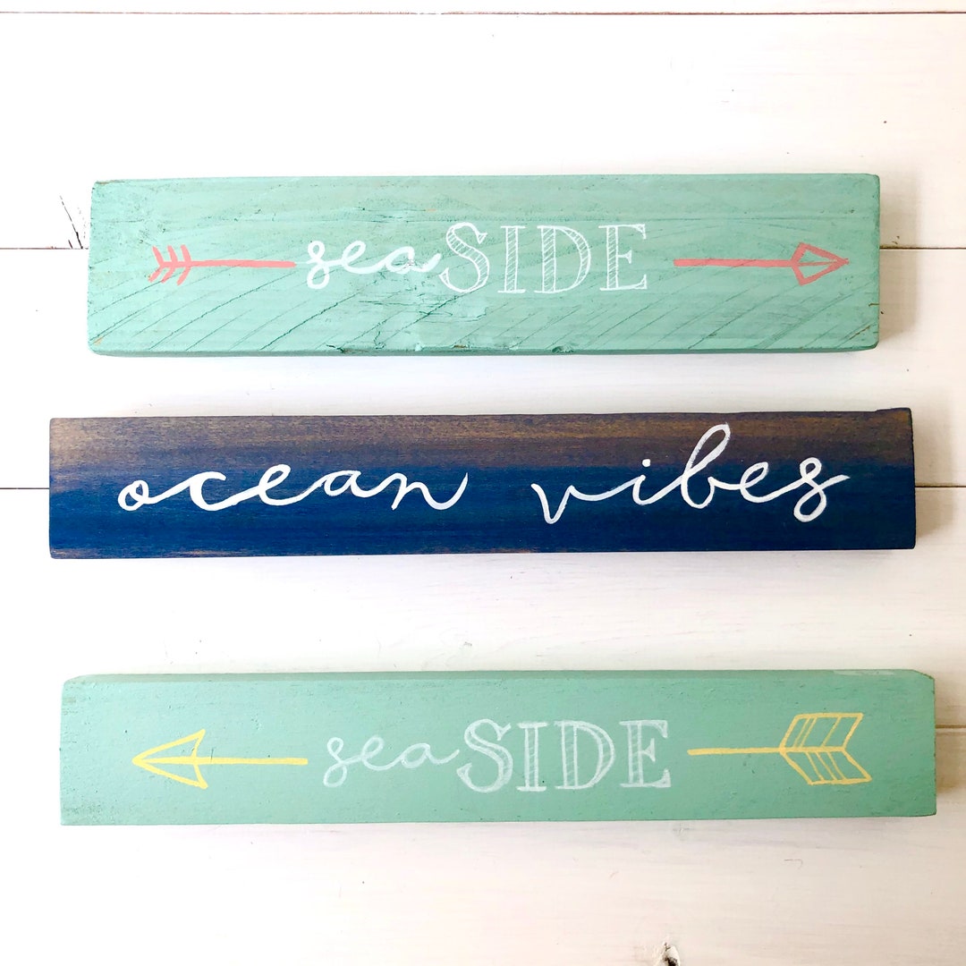 Beachy Wood Signs - Etsy