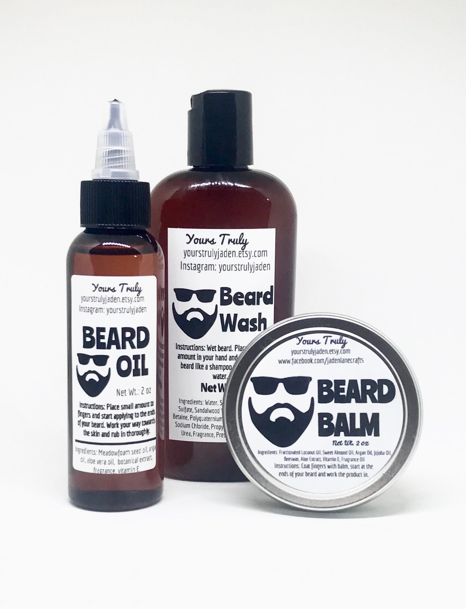 Natural Beard Kit Beard Grooming Kit Beard Care Kit | Etsy